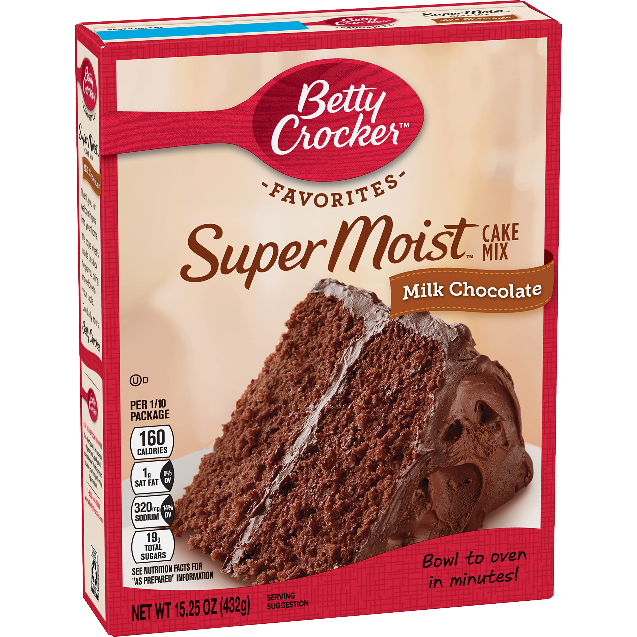 Betty Crocker Favorites Super Moist Milk Chocolate Cake Mix, 15.25 oz.
