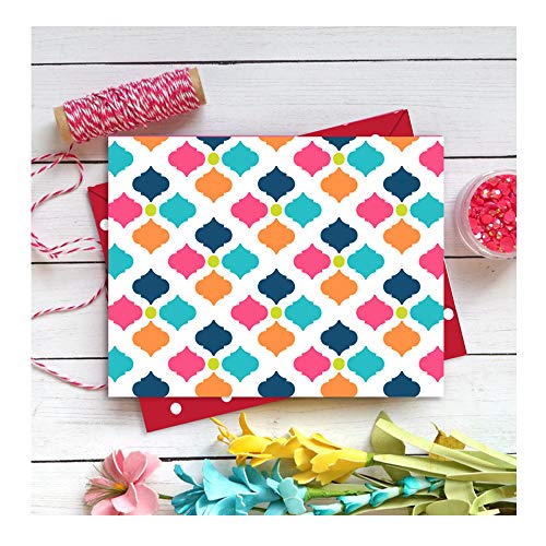 SUPHOUSE 120 Blank Cards, Blank Note Cards and Colored Envelopes, Thank You Greeting Cards with Envelopes, Stationary Supplies Bulk Birthday Cards Set