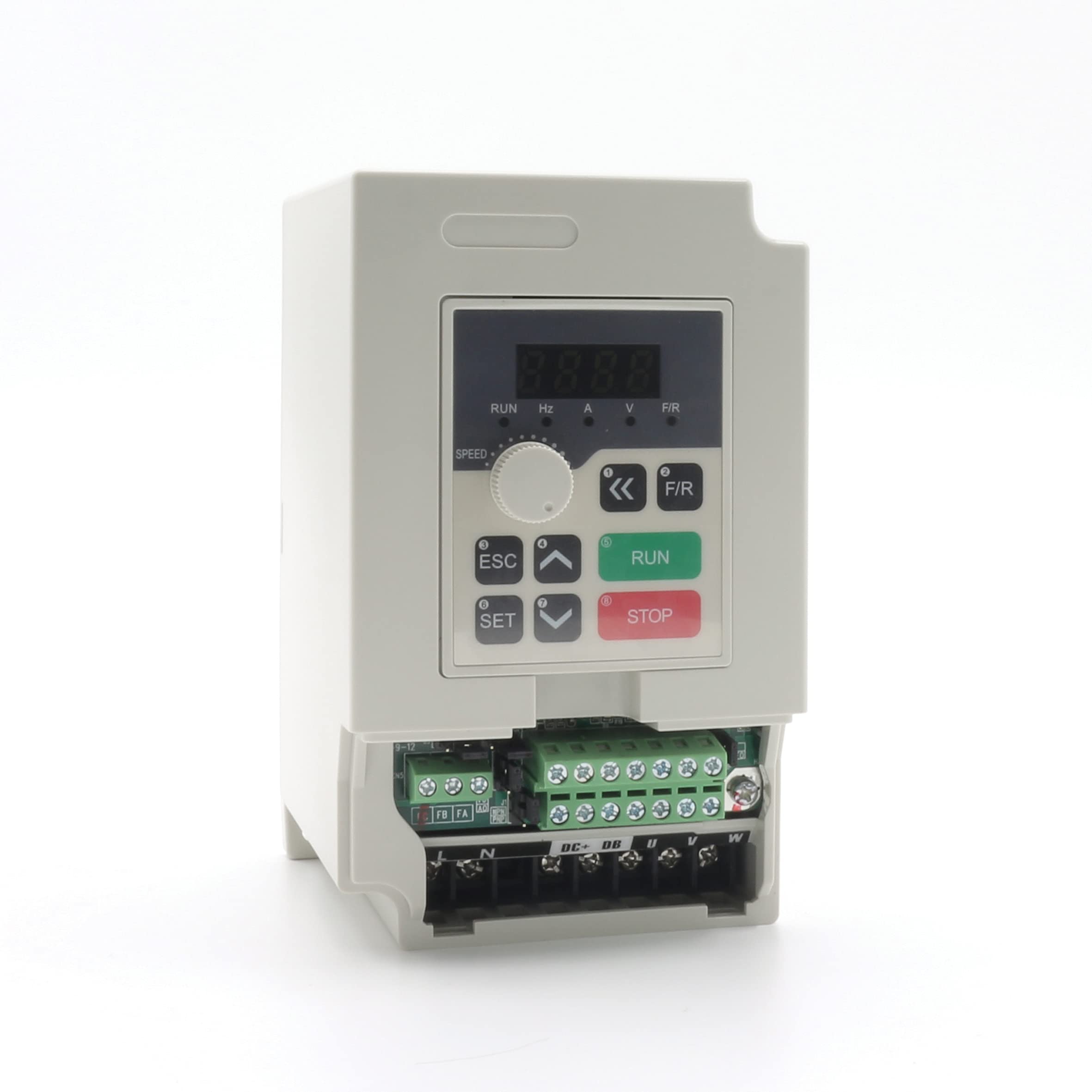 RATTMMOTOR 1.5KW VFD 110V Single to 3 Phase Inverter Variable Frequency Drive Spindle Motor Controller Converter 0-1000Hz + Extension Cable for CNC Router Milling Engraving Machine