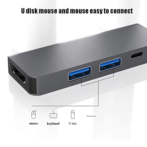XUNMAIFHB Portable Docking Station,Type-c Docking Station 4K HDMI hub hub Notebook usbc Computer Four-in-one Multi-Function Converter Fast Transmission