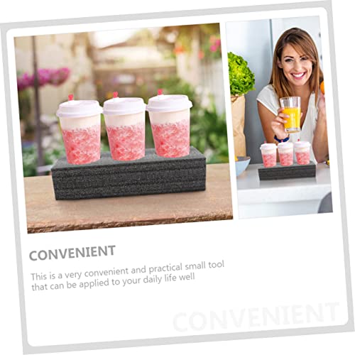 4pcs Milk Tea Drink Cup Holder Coffee Mugs Coffee Cup Drinks Foam Beverage Can Holder Coffee Mug Insulated Coffee Container Outdoor Cup Tray Drink Packing Carrier Bracket re-usable