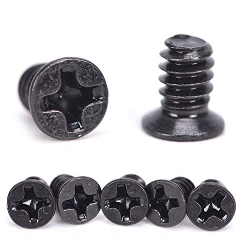 Screw 100PCS 3.5" Hard Drive Tray Computer Chassis Hard Disk Black Screw Computer Chassis Hard Disk Screw for PC