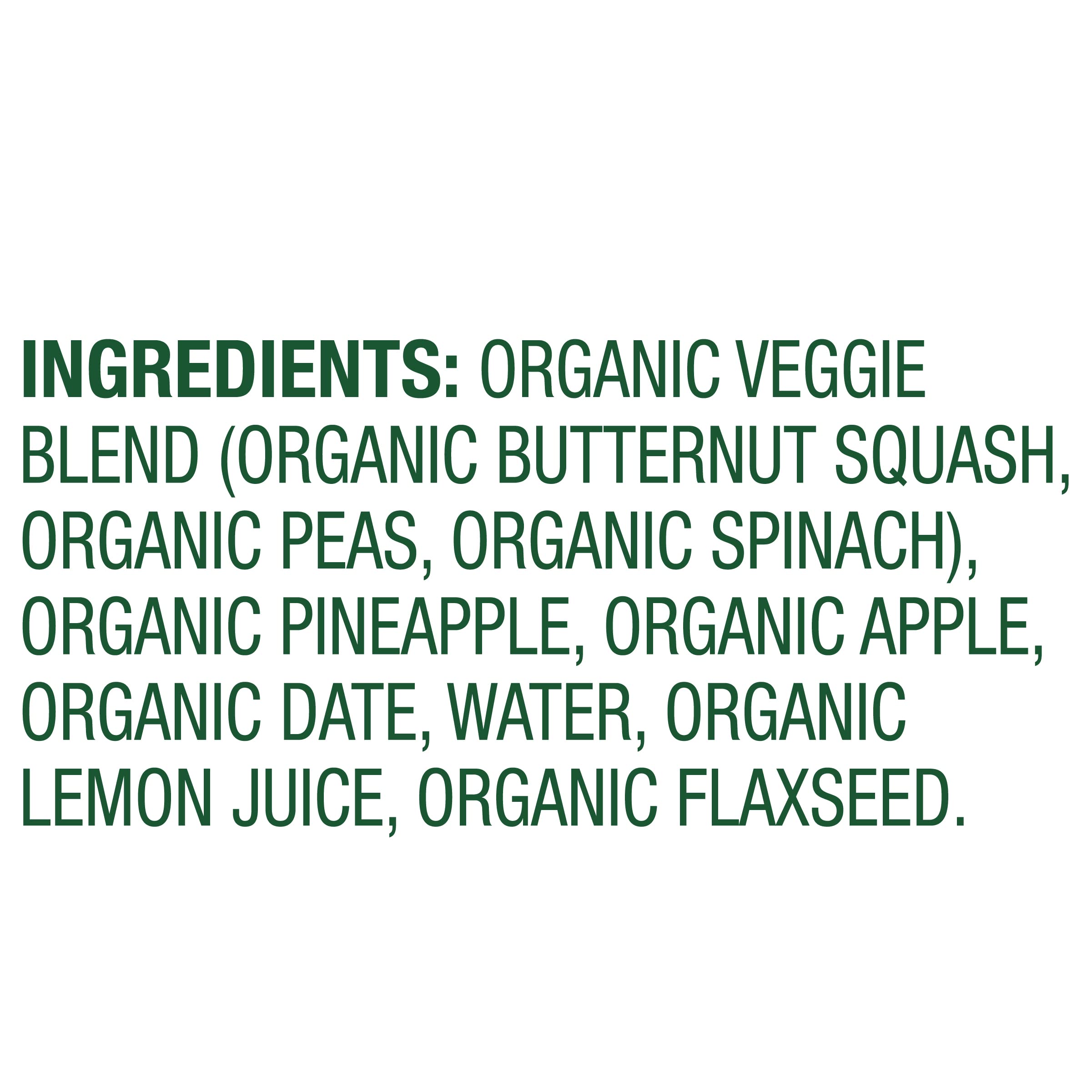 Sprout Organic Baby Food, Stage 4 Toddler Pouches, Green Veggie Power Pack, 4 Oz, Pack of 12