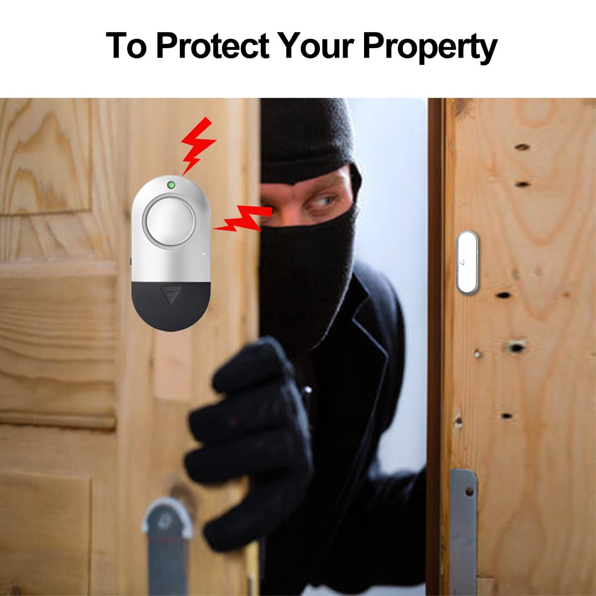 Door Window Alarms, Toeeson 120DB Pool Door Alarms for Kids Safety, Window Alarms for Home