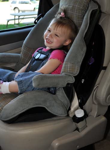 Buckle Guard Seat Belt Button Cover (Black 2 Pack) Deters Kids and Disabled Adults from Opening Their Seat Belt Buckles While Riding in a Motorized Vehicle, Works Best on Buses, Commercial Vans