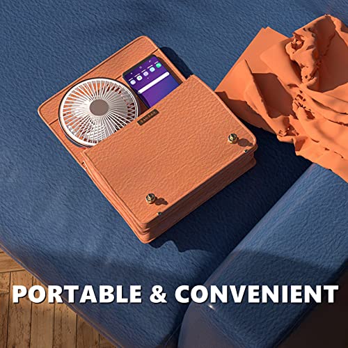 Chchmu USB Desk Fan Mini Desktop Table Fans 2 Speed Personal Quiet Fan with Strong Airflow Portable Cooling Fan with Head Adjustable for Home Bedroom Dormitory Office Table & Desktop, Gold