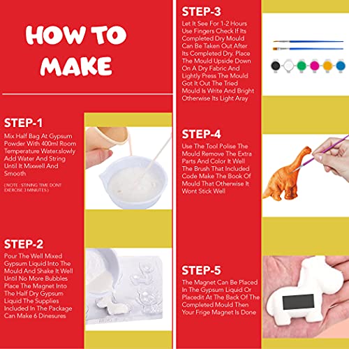 BUDDY N BUDDIES Mould and Coloring Gypsum, DIY Arts & Crafts Sculpture Kit, DIY Toy for Kids (Halloween)