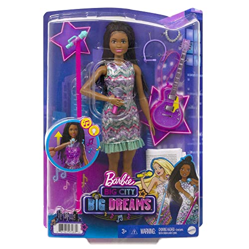 Barbie GYJ24 - Big City, Big Dreams Lalka Brooklyn z muzyką, wiek 3+
