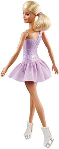 Barbie Figure Skater Doll Dressed in Purple Outfit