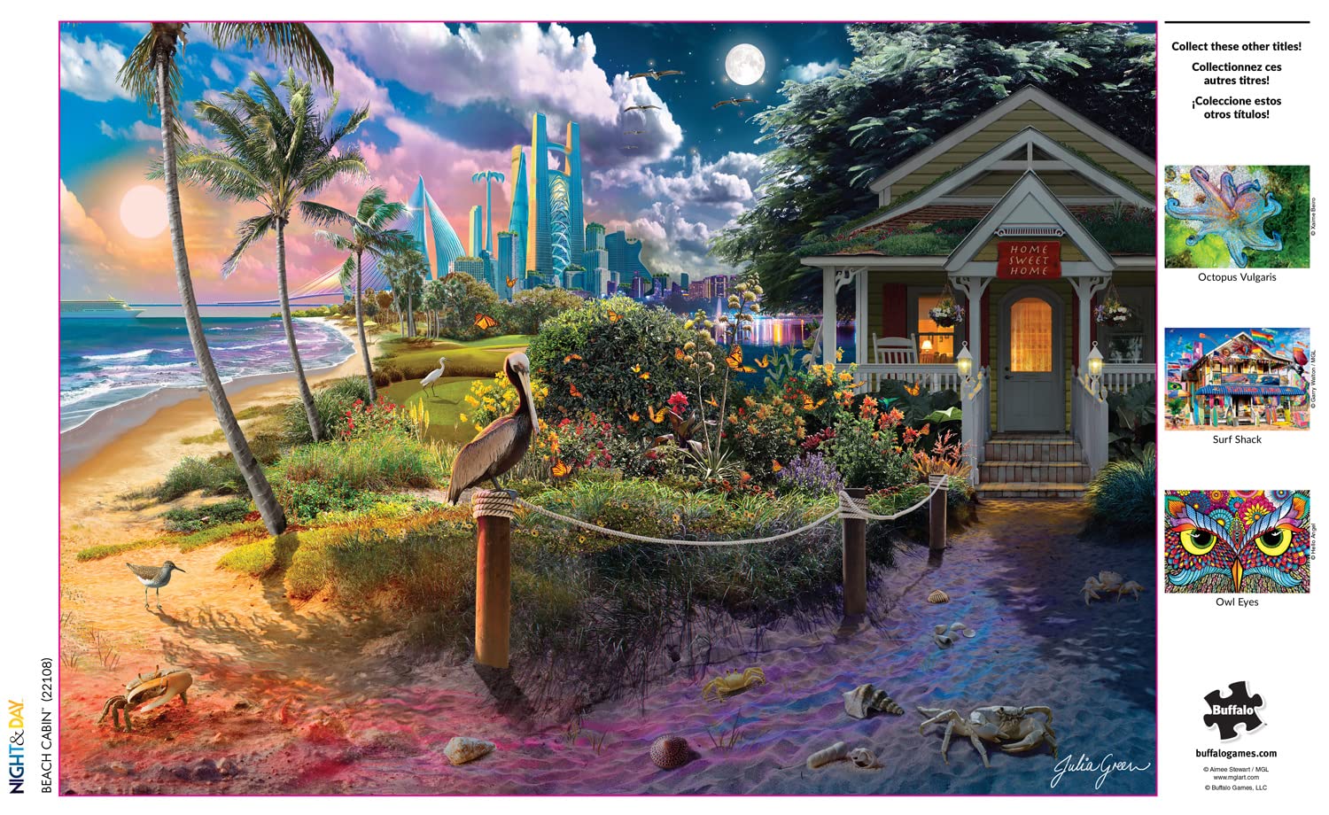 Buffalo Games - Beach Cabin - 300 Large Piece Jigsaw Puzzle