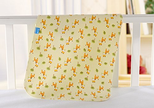 Diaper Changing Pad, Twoworld Cotton Bamboo Fiber Breathable Waterproof Changing Pads Washable Resuable Diapers Liners Mats(20x28in)