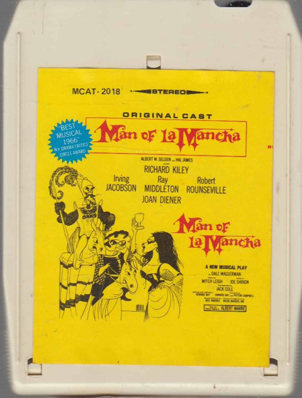Man of La Mancha - Original Cast Recording -22518 8 Track Tape