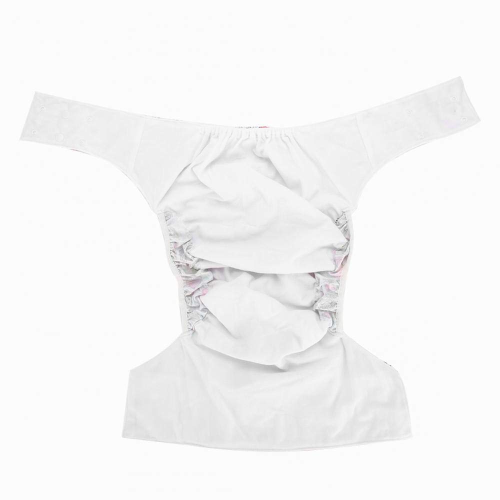 Reusable Nappies,Reusable Adult Cloth Diaper Washable Breathable Adjustable Pocket Diaper(Light )