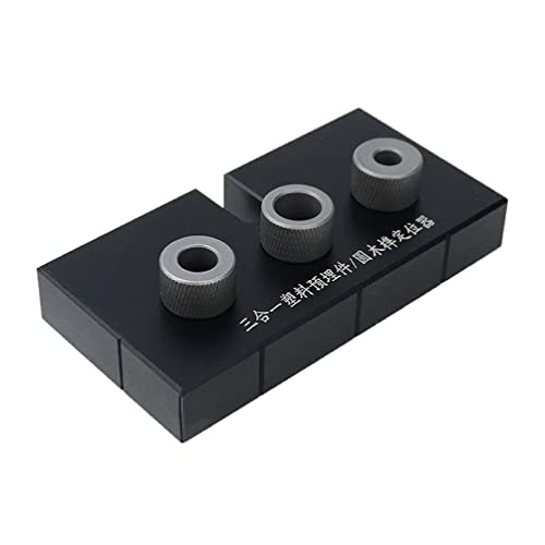 3in1 Woodworking Doweling Jig Kit 6/8/10mm Drill Guide Locator Adjustable Drilling Guide Puncher Locator Carpentry Tools Doweling Jig For Woodworking Woodpeckers-drilling Sleeves Self Centering Drill