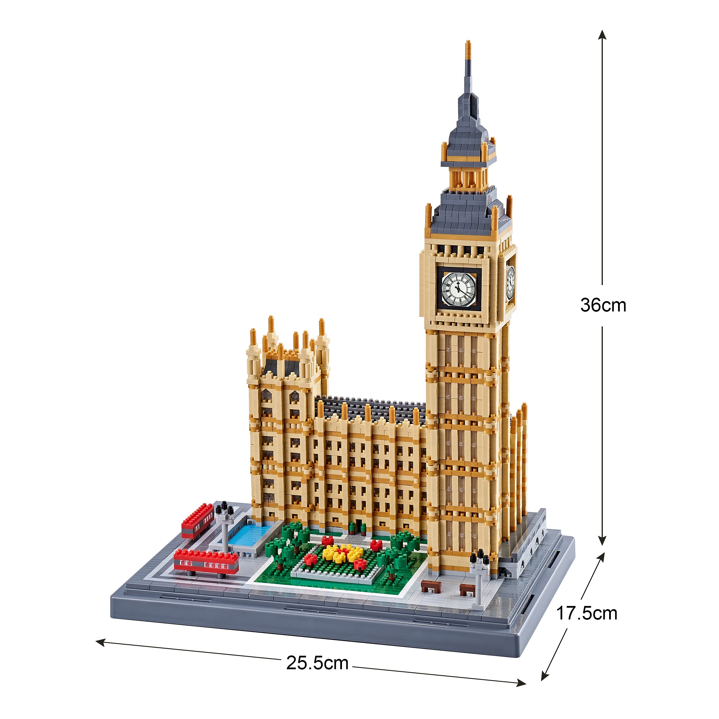 COZYMASS 6473PCS Architecture Big Ben Micro Building Blocks Set Modle Kit Toy Present for Adults and Kids Ages of 14+