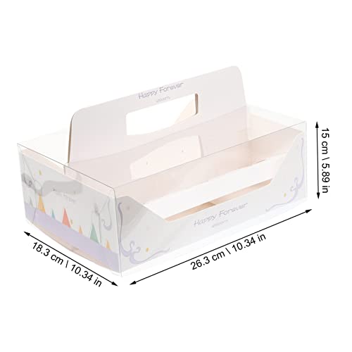Baluue Muffin Container 10pcs Cupcake Boxes Cupcake Cake Box Mini Muffin Cake Containers Dessert Containers Mini Cupcake Packaging Containers Paper Cupcake Carrier Pie