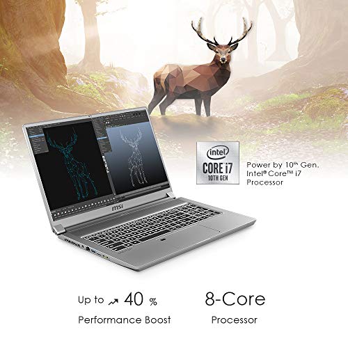 MSI Creator 17 A10SE-256 17. 3" FHD 144Hz 72% NTSC Thin Bezel, Close to 100% sRGB Creator Laptop Intel Core i7-10875H RTX2060 16GB 512GB NVMe SSD Win10PRO VR Ready