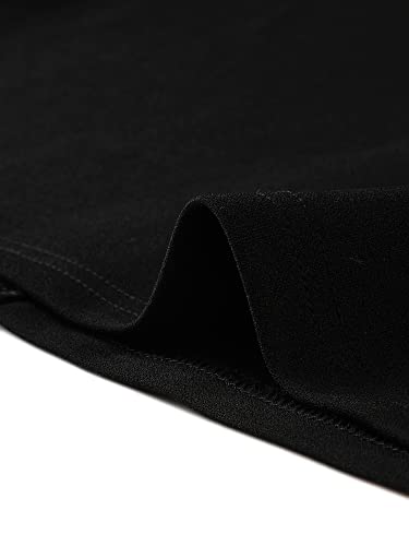 Allegra K Women's Business Casual Lapel Short Sleeve Open Front Cropped Work Office Blazer Small Balck