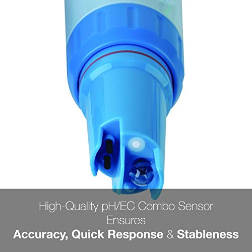 APERA INSTRUMENTS AI316 Premium Series PC60 5-in-1 Waterproof pH/EC (Conductivity) /TDS (ppm) /Salinity (ppt) /Temp. Multi-Parameter Pocket Tester Kit