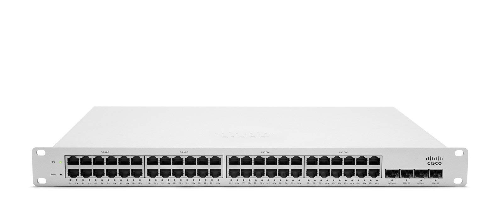 Cisco Meraki MS220-48LP-HW 48-Port Cloud Managed PoE+ Gigabit Switch - UNCLAIMED - NO LICENSE (Renewed)