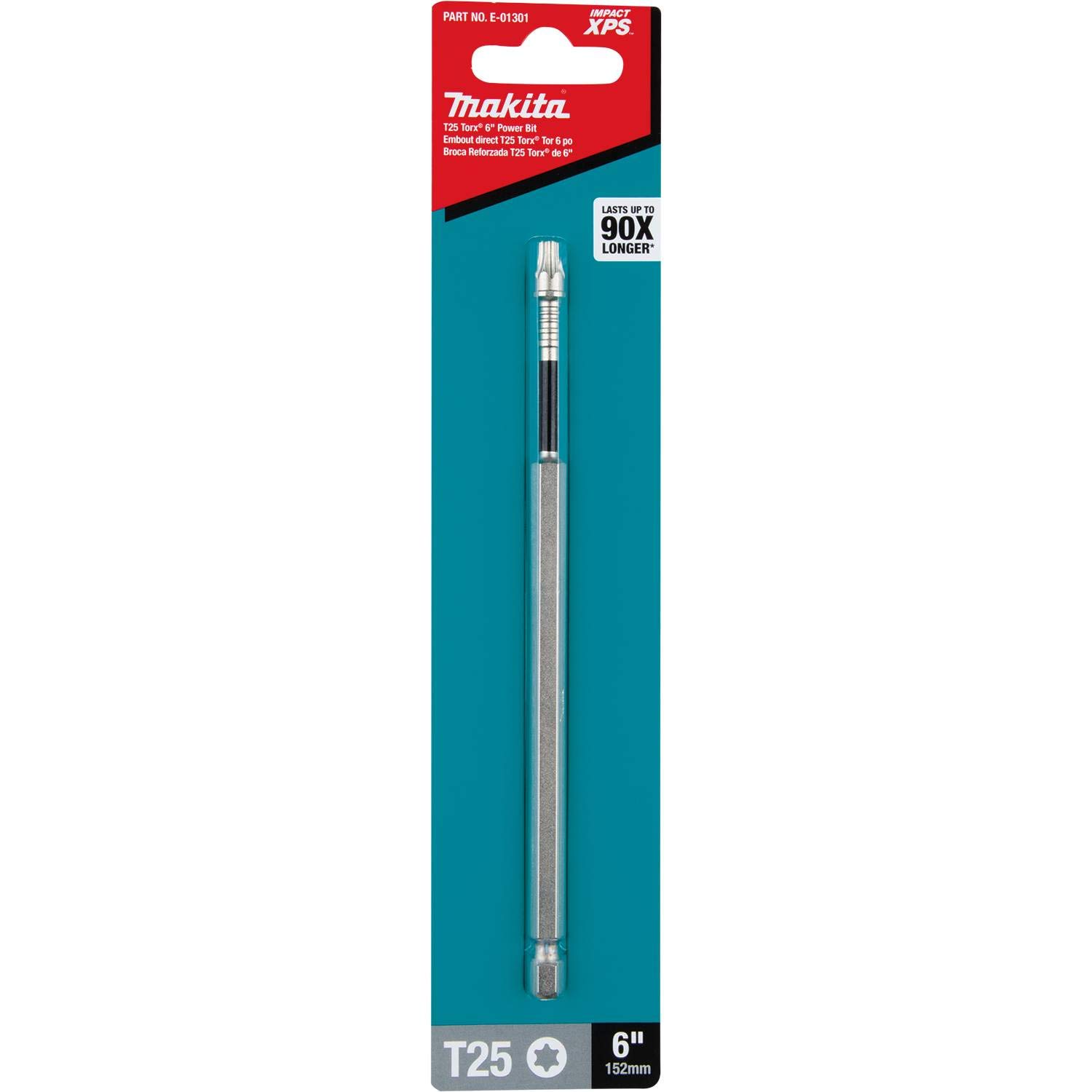 Makita E-01301 Impact XPS™ T25 Torx 6" Power Bit