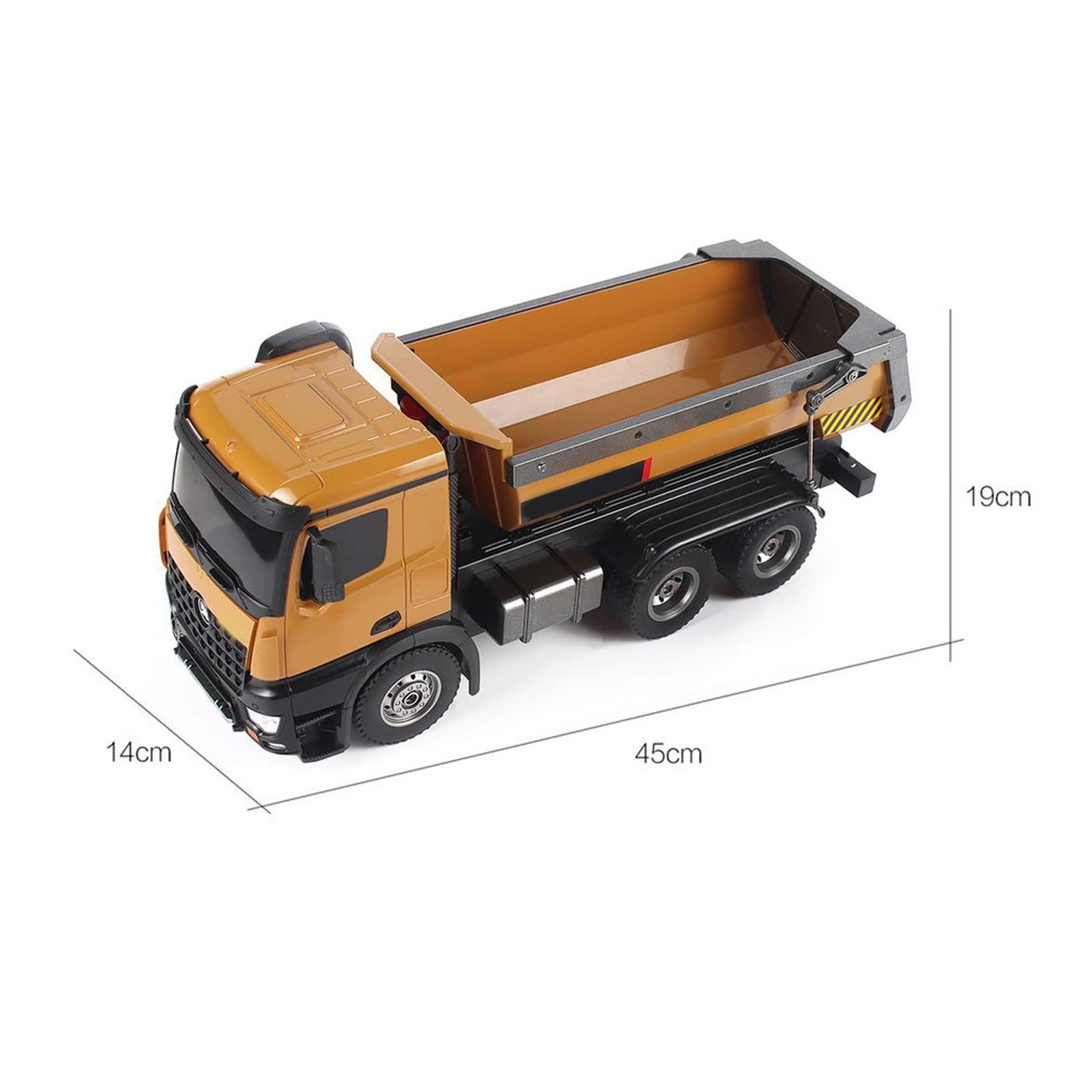 BZGWECD Remote Control Construction Dump Truck 10 CH Alloy Construction Car Remote Control Vehicle Toy RTR RC Truck Gift for Boy