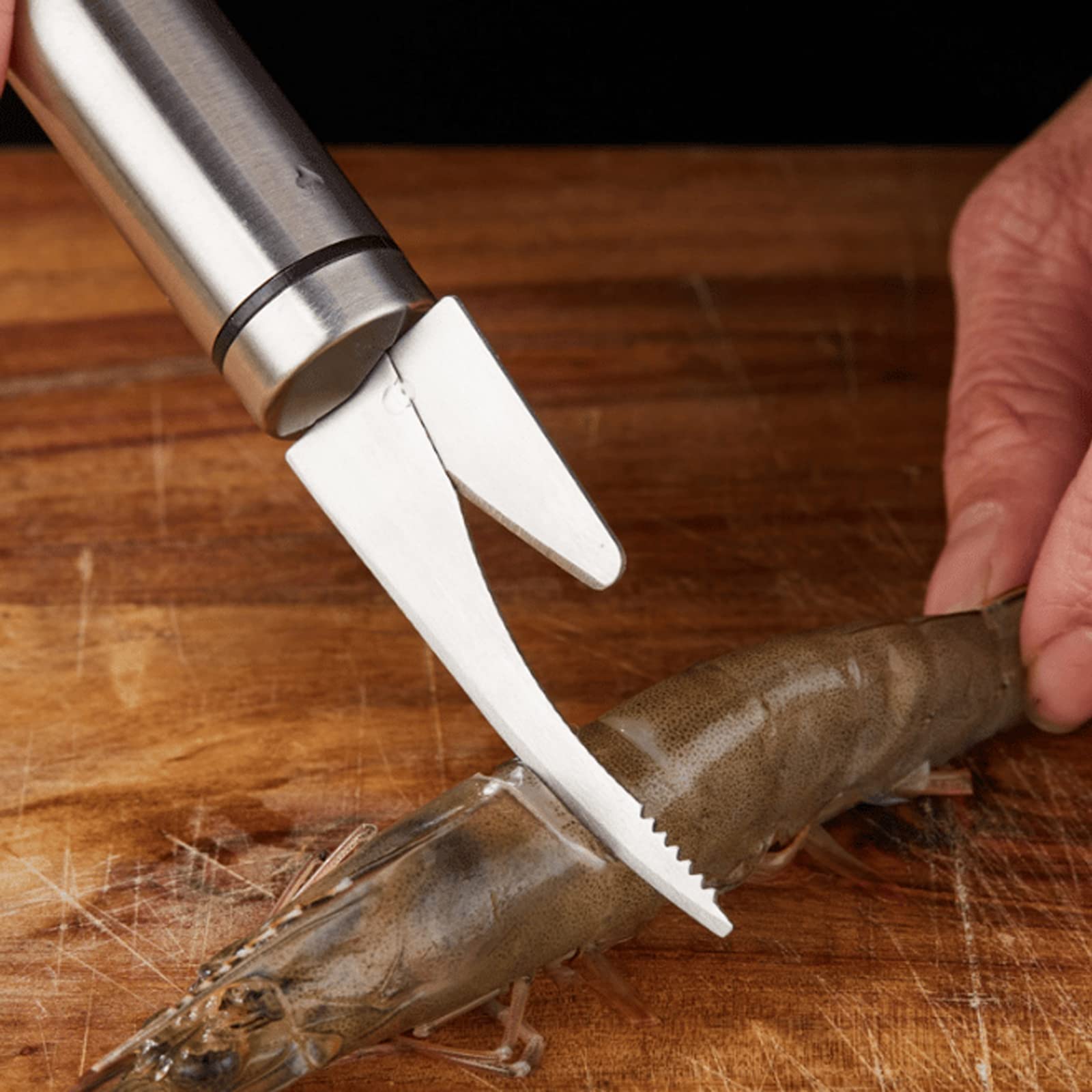 5 in 1 Multifunctional Shrimp Line Fish Maw Knife, 304 Stainless Steel Shrimp Peeler, Fish Scale Remover for Kitchen
