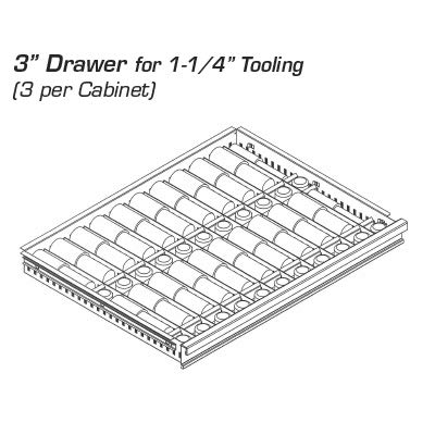 Versatility - 8 Drawer Turret Tooling Cabinet with Mobile Base, VT-22000