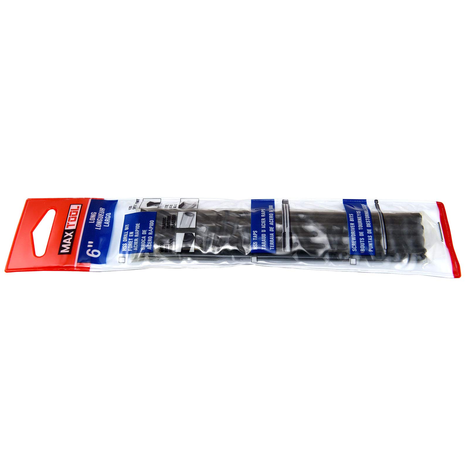 MAXTOOL No. 30x6" 4pcs Aircraft Extension Drills Dia 0.1285" HSS M2 Extra Long Deep Twist Drill Bits Wire Gauge Numbered Straight Shank; ACN02B06R30P4