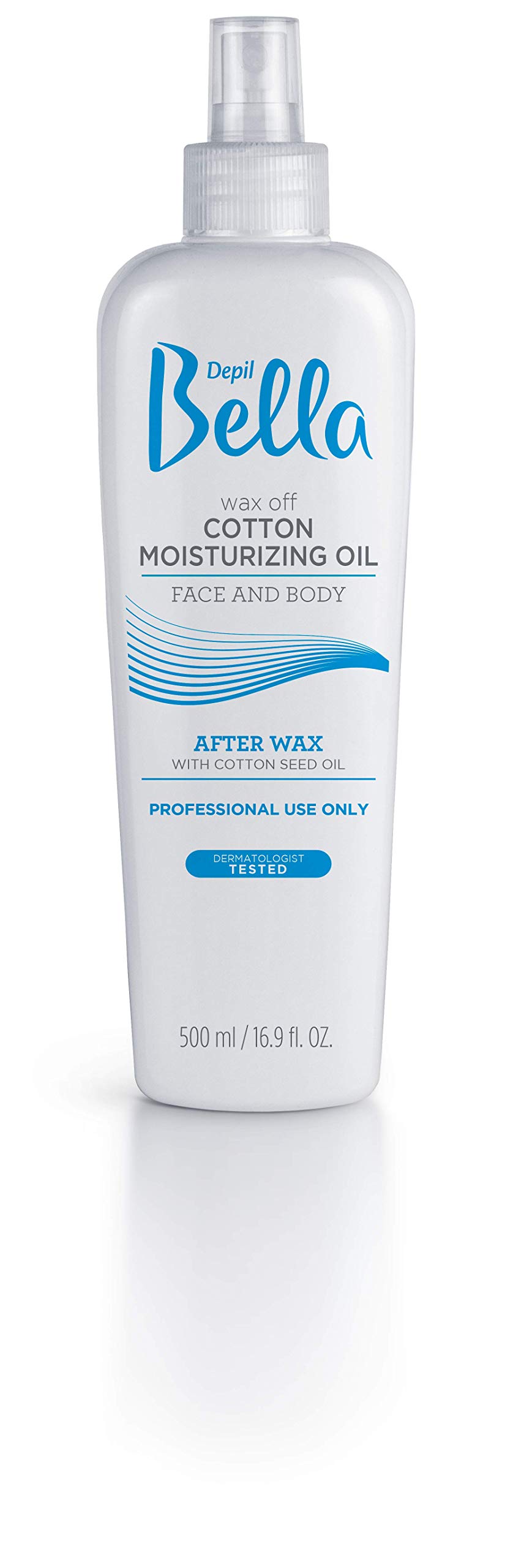 Depil Bella Post Waxing Oil Moisturizing Remover | Cotton Seed Oil for Soft and Smooth Skin | 500ml
