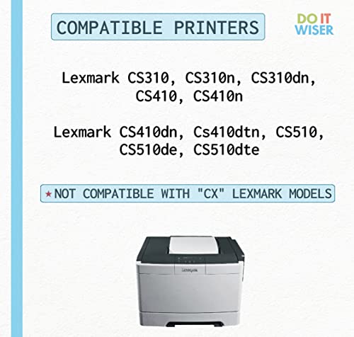 Do it Wiser Compatible Toner Cartridge Replacement for Lexmark 701HK 70C1HK0 - CS310dn CS310n CS410dn CS410n CS510de CS510dte (High Yield, Black)