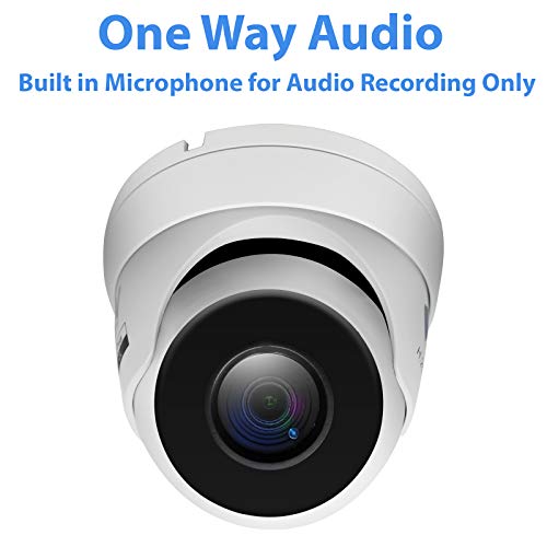 GW 8 Channel 4K NVR 8MP 4K AI Smart Home Security Camera System, (4) Dome and (4) Bullet Built-in Microphone Audio Recording HD 2160P 4K IP PoE Cameras, Face Recognition/Human/Vehicle Detection