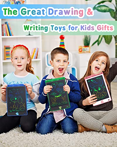 BAVEEL 3 Packs LCD Writing Tablets, 8.5 Inch Doodle Board Drawing Pad Toy Birthday Gift for 2 3 4 5 6 Years Old Boys Girls, Kids Toddler Colorful Erasable Reusable