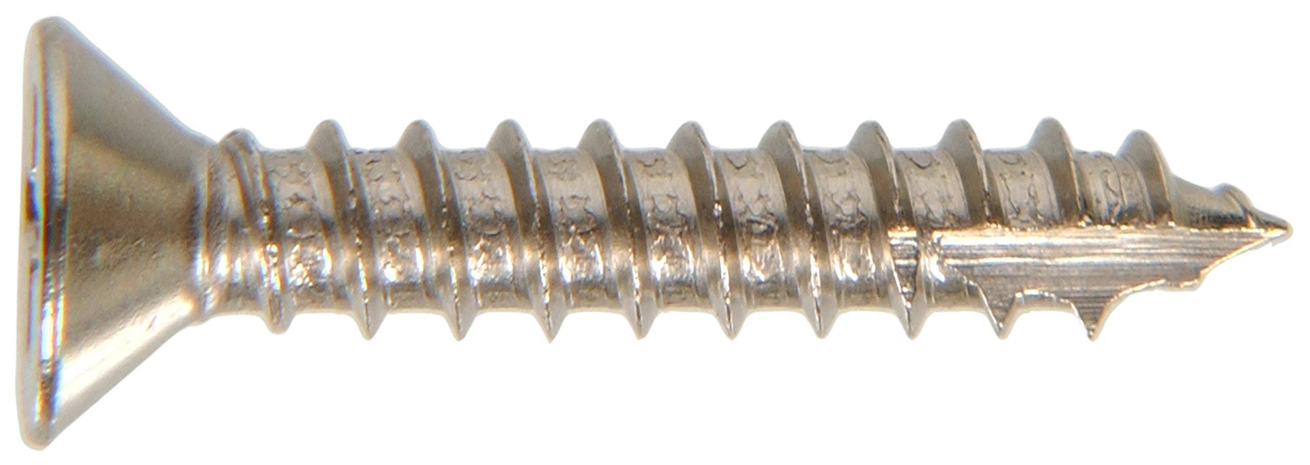 Hillman 45449 9-Inch x 1-1/2-Inch Flat Phillips Wood Screw, Satin Nickel, 15-Pack