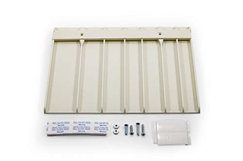 Camco Knife Safe - Securely Mounts on Wood or Metal Surfaces, Holds 7 Cooking and Carving Knives, Organize and Store Knives While Creating Space - (9" x 11") Beige (43583)