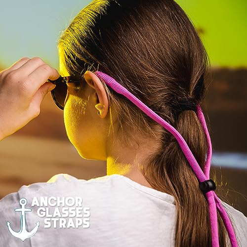 Anchor Glasses Straps Sunglasses Strap Adjustable Stretch Universal Fit for Kids to Adult Sport Eyewear Holder Retainer