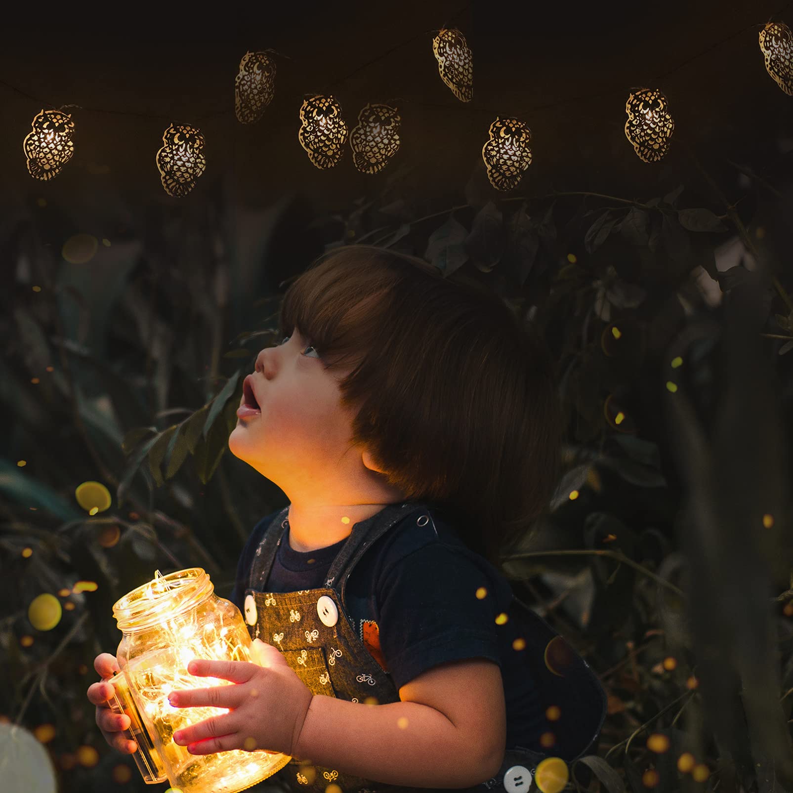 balacoo Owl String Lights Bird String Light with 10 LEDs Halloween String Light Christmas Decoration Lights for Home Garden Outdoor Yard