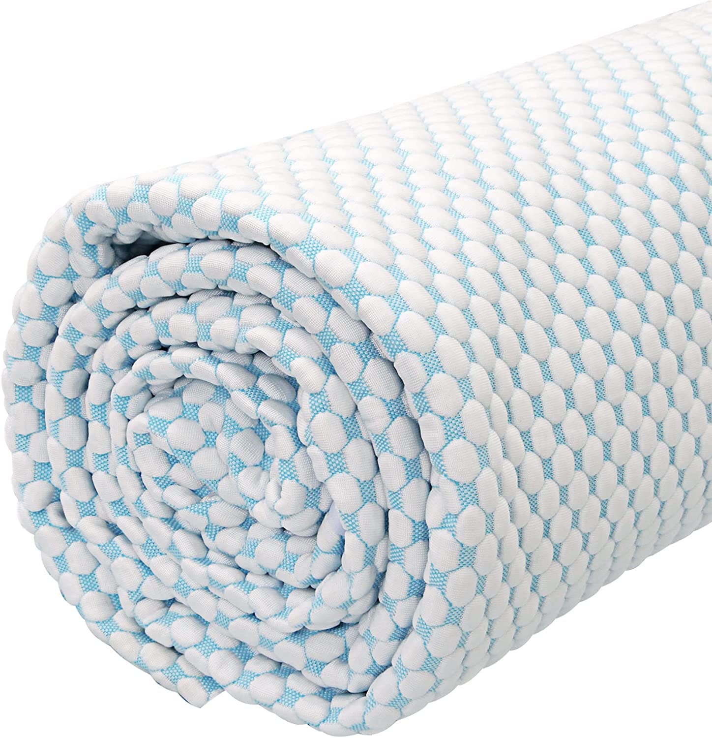 Mattress Cover with Cooling Bubbles Top -Ultra Soft and Silky Feeling Material Mattress Pad Cover with 16 Inches Deep Pocket (Queen)