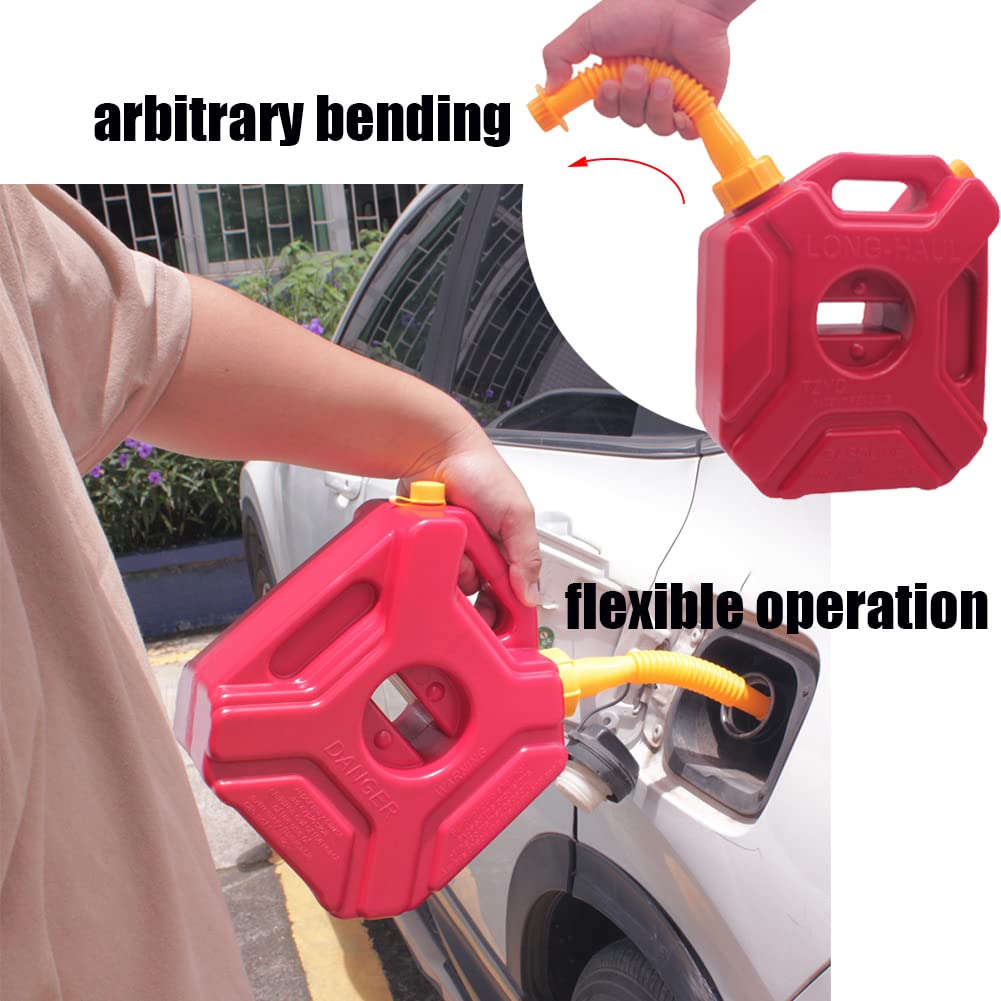 6 Kit 37PCS Gas Can Spout Replacement Set, Gas Can Nozzle 5 Gal ,6 Bendable Tubes,6 Screw Collar Coarse Thread &6Fine Thread-Fits Most of The Cans,6 Threaded caps,6 Vent Caps 1 Drill Lid (37)