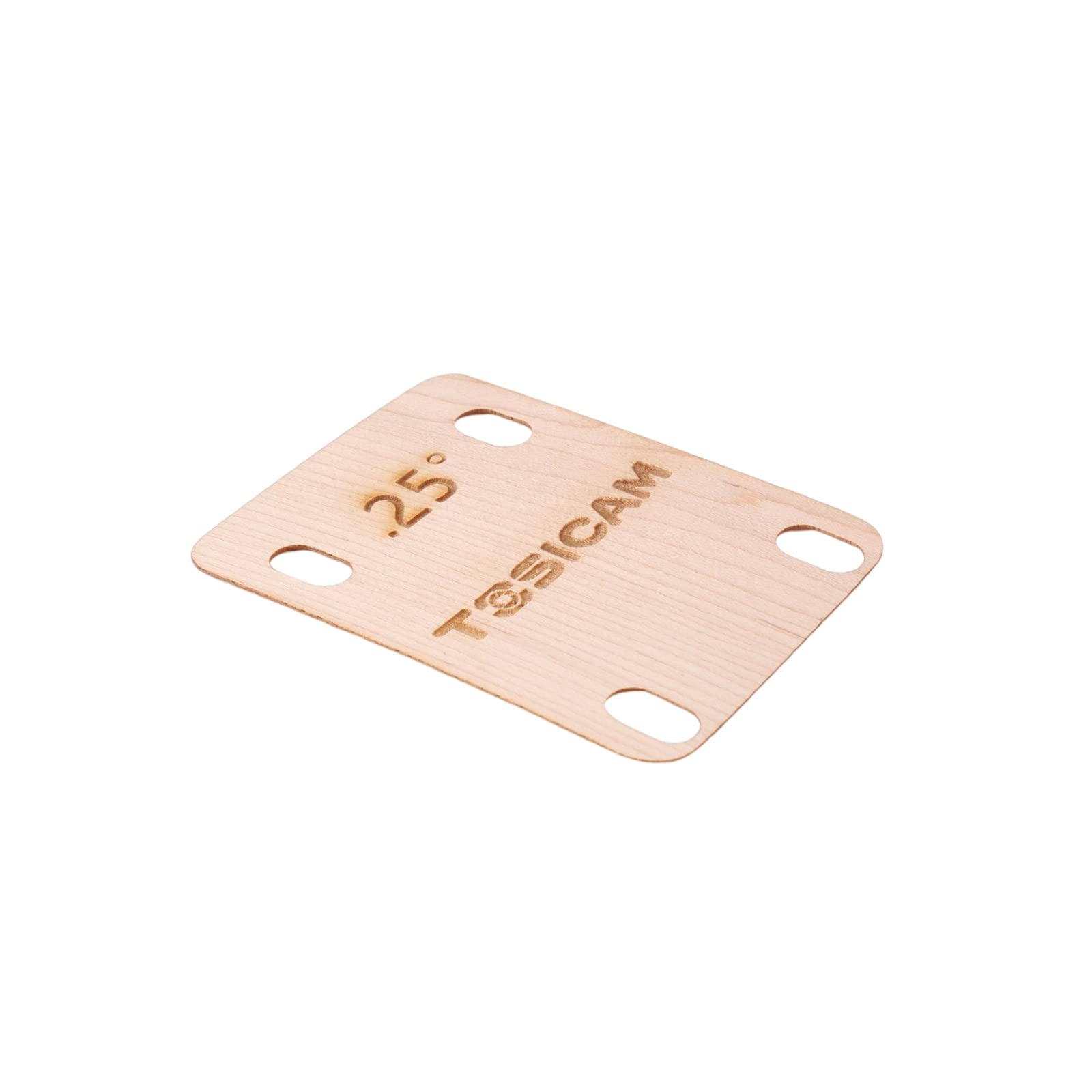 3pcs Guitar Neck Shims Shim Made of Canada Solid Maple Wooden, For Bolt-on Neck Bolts, Shaped 0.25 0.5 1 Degree (0.25 0.5 1 Degree)