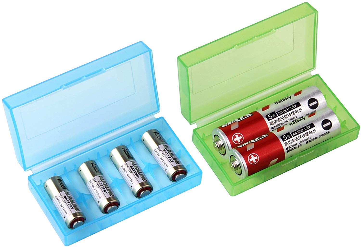 Golden Pearl 6pcs-Battery Storage Case for 18650 or CR123A Battery
