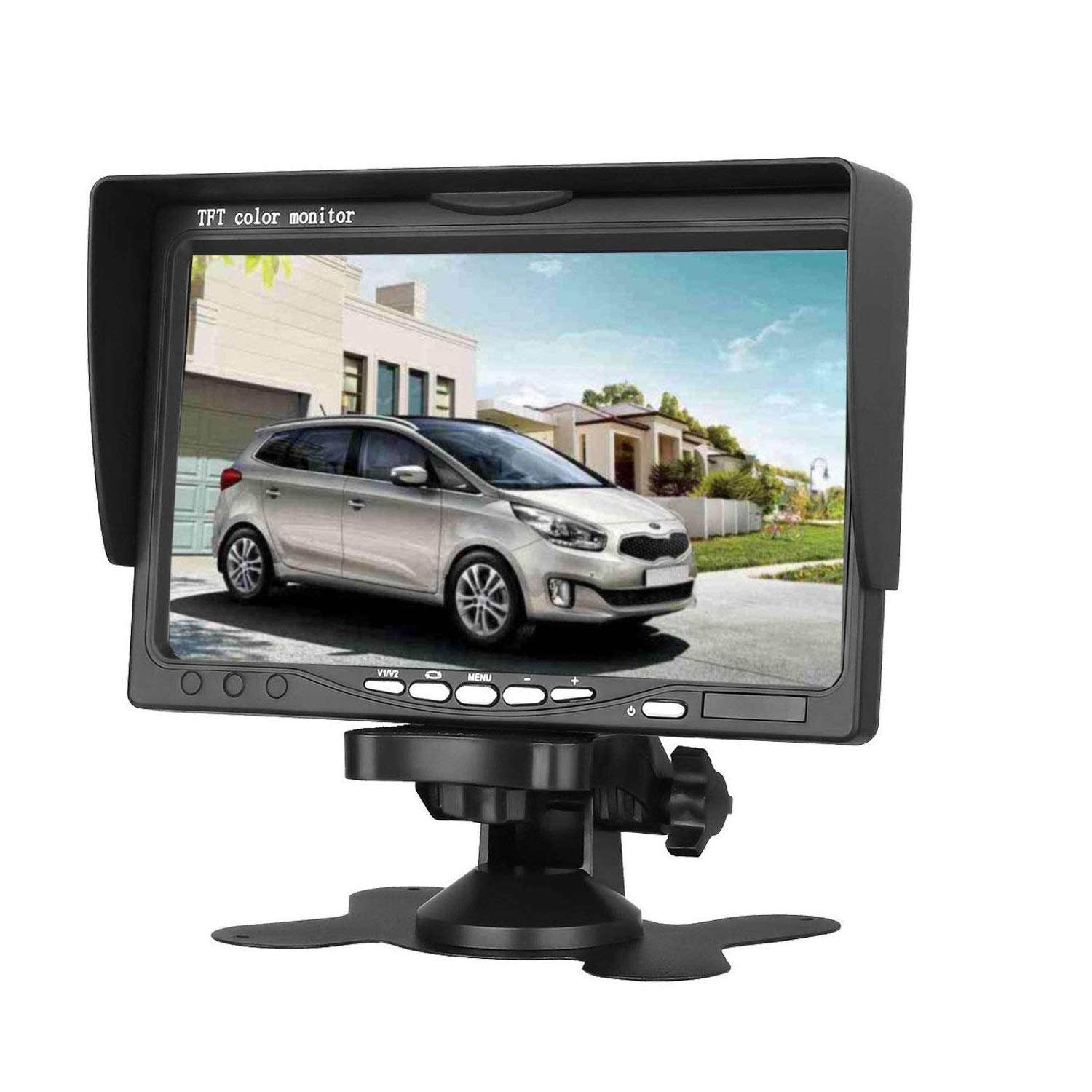 3RD Brake Light Rear View Backup Parking Reversing Camera with 7.0 Inch LCD Monitor Kits for Transporter NV 1500 2500 3500 NV Cargo Van(2012-2019)