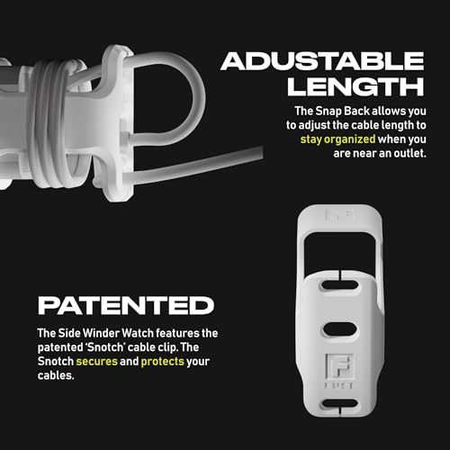 The Snap Back Charger Winder Compatible with Apple 30W USB-C Chargers for Travel and Cable Management