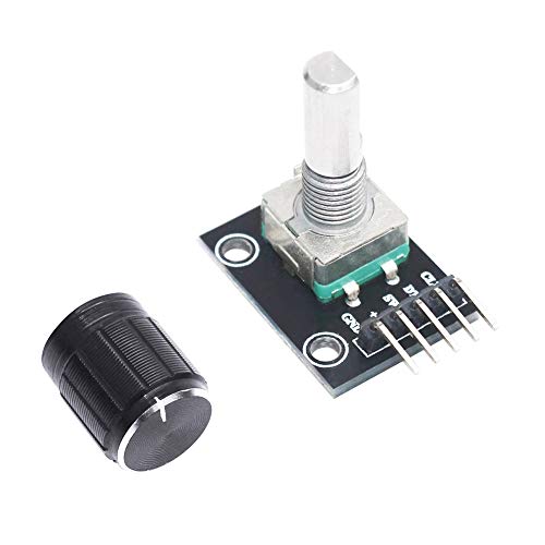 WayinTop 5pcs 360 Degree Rotary Encoder Module KY-040 Brick Sensor Development Board with Push Button for Arduino