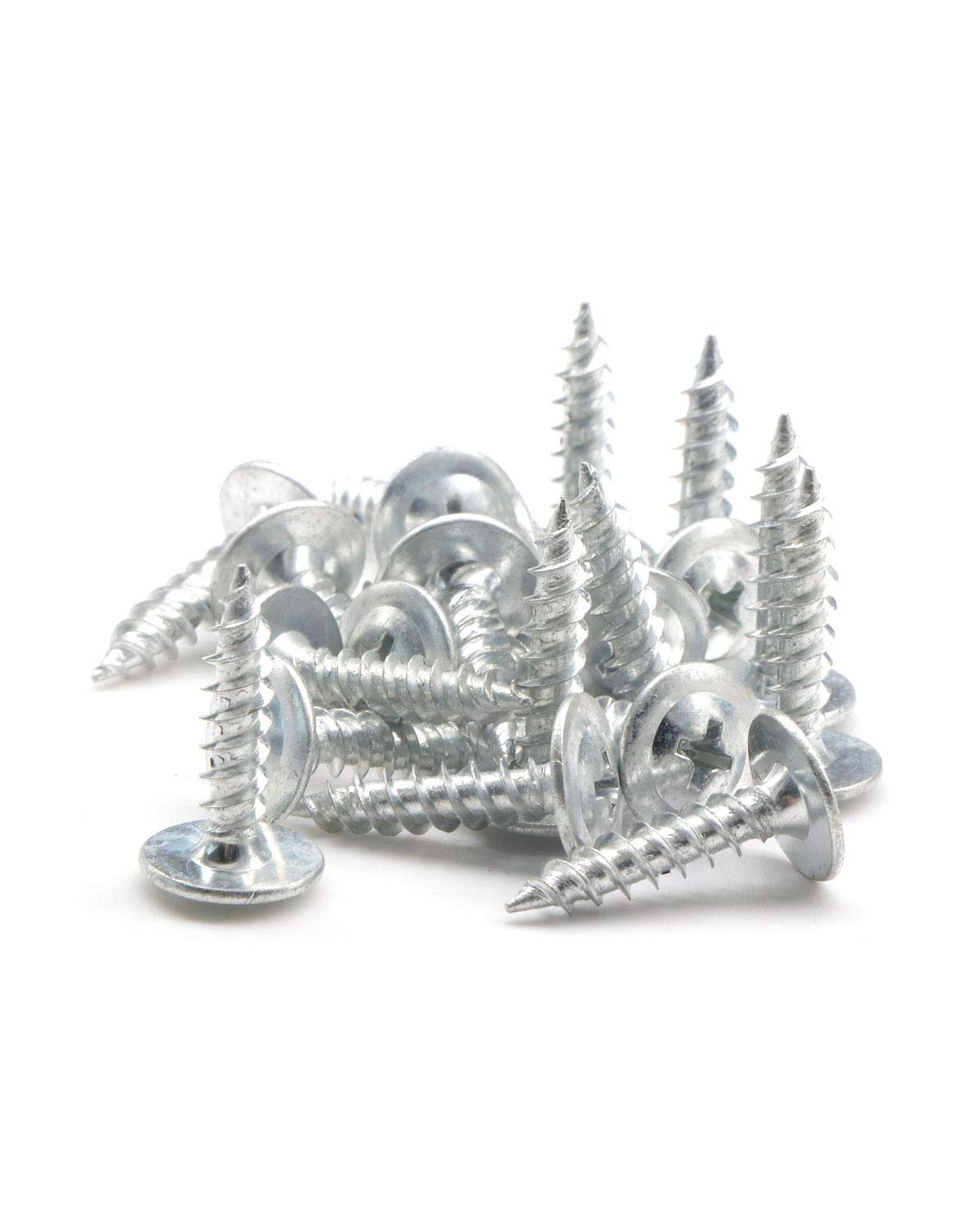 IMScrews 200pcs #8 x 3/4" Truss Head Screws Standard Thread Self Tapping Screws Wood Work MDF Zinc