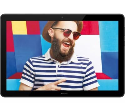 MediaPad T5 Tablet with 10.1" IPS FHD Display, Octa Core, Dual Harman Kardon-Tuned Speakers, 4G LTE, 2GB+16GB, International Version No Warranty (Black)