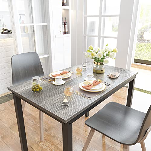 Teraves Computer Desk/Dining Table Office Desk Sturdy Writing Workstation for Home Office (39.37β, Black Oak)