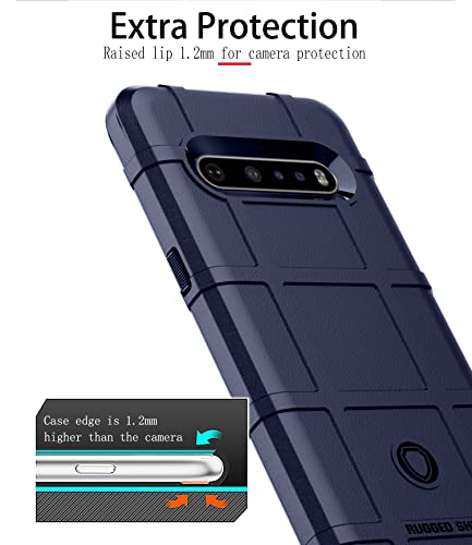 Asuwish Phone Case for LG V60 ThinQ V60ThinQ 5G G9 Thin Q with Tempered Glass Screen Protector Cover and Cell Accessories Rugged Hybrid Protective Hard Mobile LGV60 V 60 60ThinQ 60V Women Men Blue