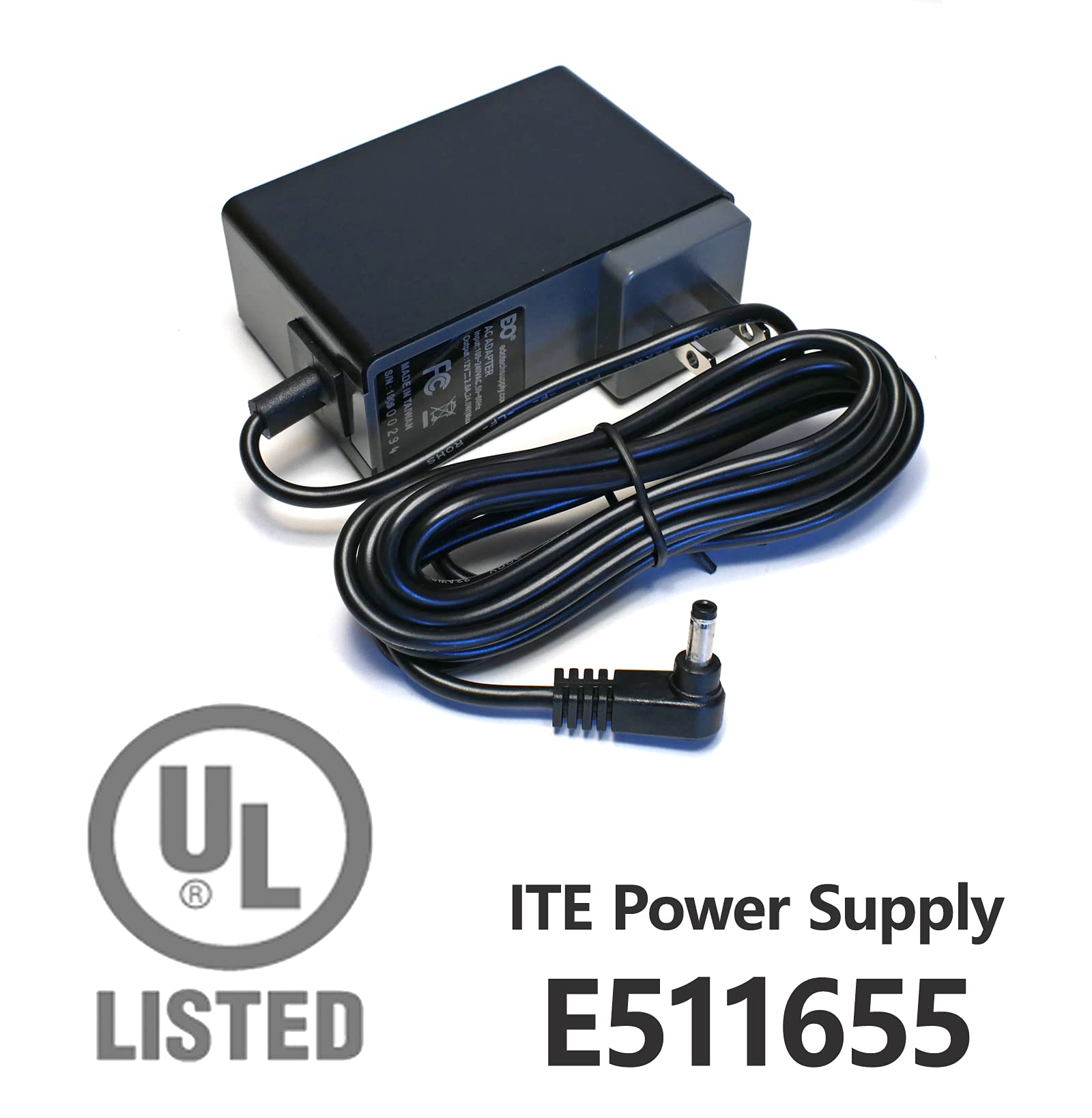 EDO Tech AC Wall Charger Power Adapter for 7 8 9 10 Inch Philips Portable Dual Screen DVD Player Pd9000 Pd9016 Pd9012 Pd9030 Pet702p/17 (6.5 Ft Long Cord)