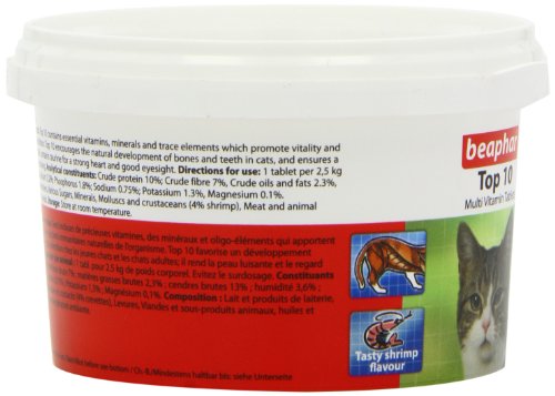 Beaphar Top 10 Cat Vitamin 180 Tablets